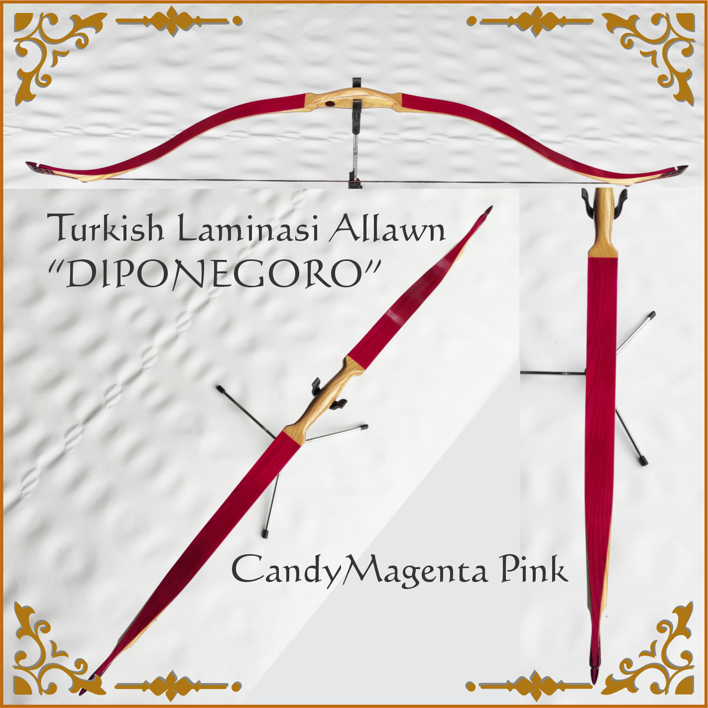 Busur Turkish Laminasi DIPONEGORO Core Kayu - Allawn Archery